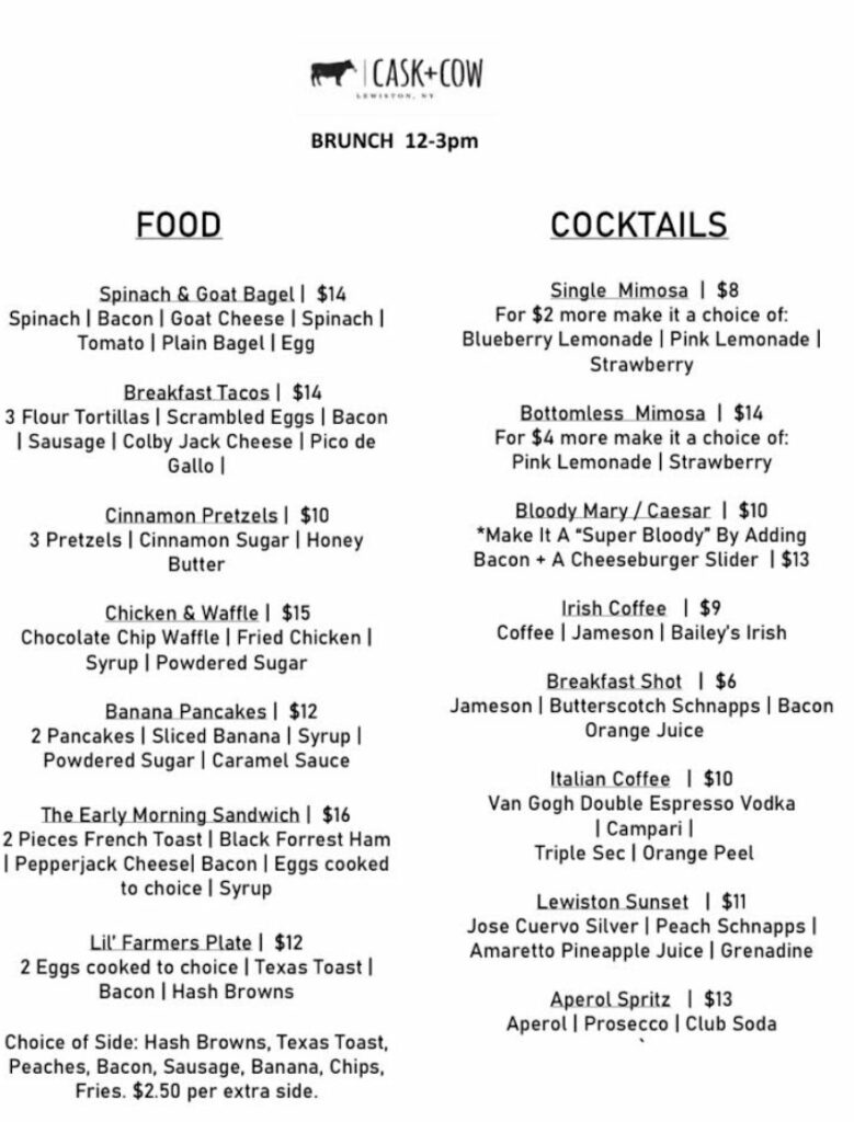 Home - Cask+Cow - Lewiston's Favorite RestoBar | Burgers | Beer | Salads